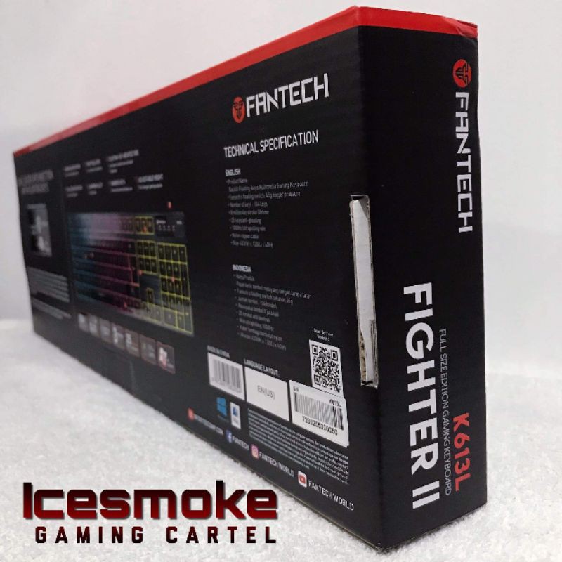 Original Fantech Fighter II K613L Full Size Edition Membrane Gaming ...
