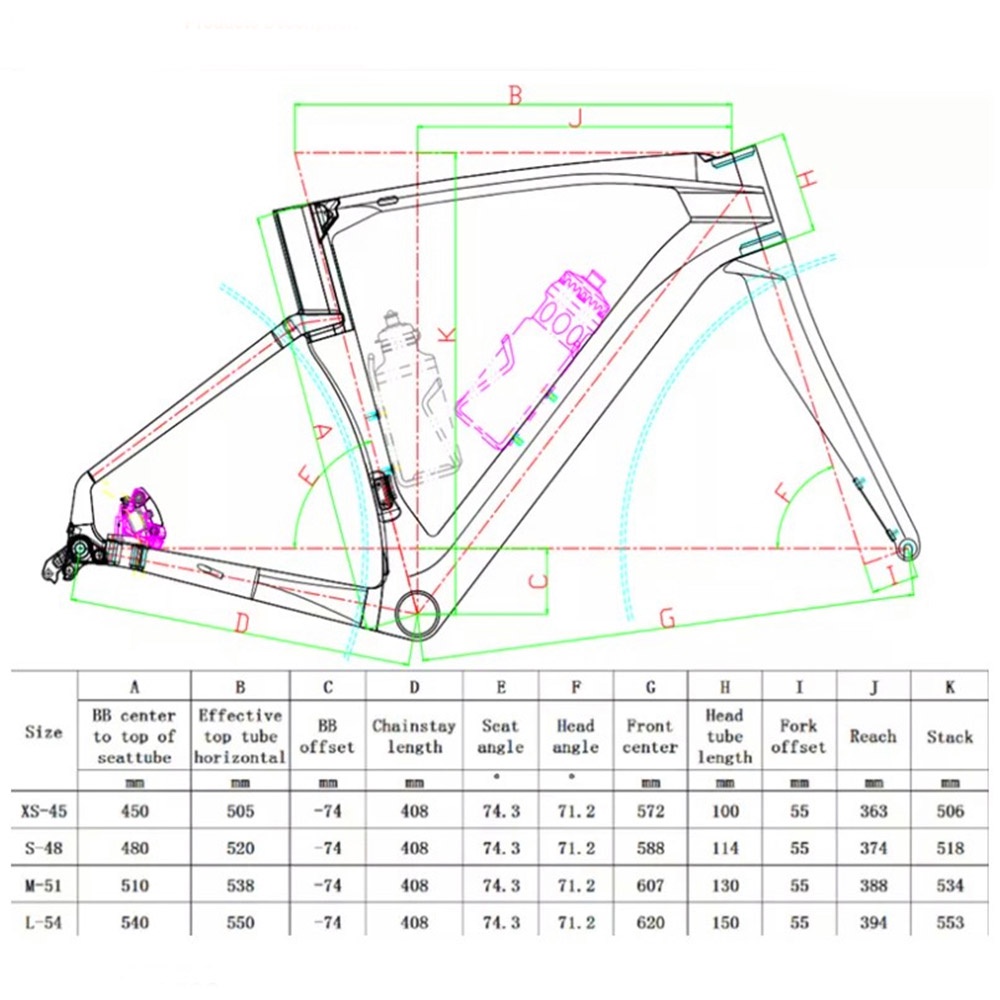 Twitter Bike Frame Gravel V3 48cm/51cm/54cm road car frame Cuadro de ...