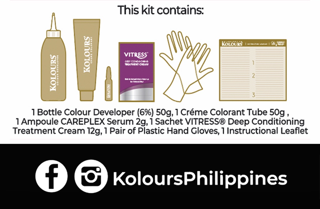 Kolours Hair Dye Balinese Brown 120ml | Shopee Philippines