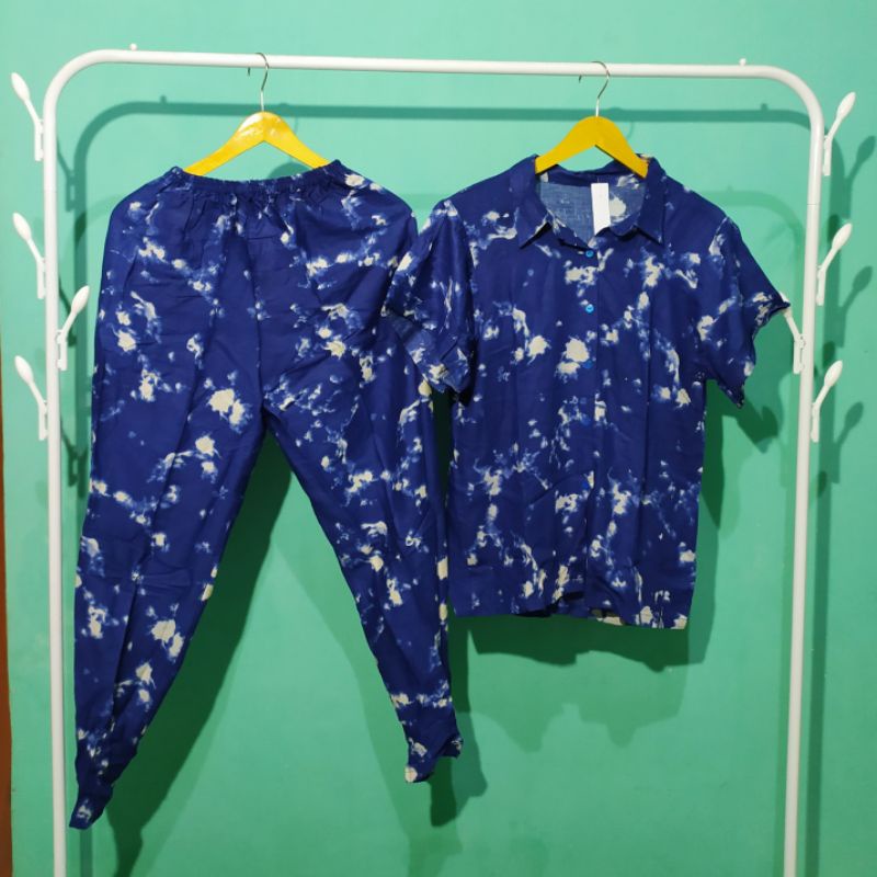 Piyama One Set Rayon Adem Fit 60kg | Shopee Philippines