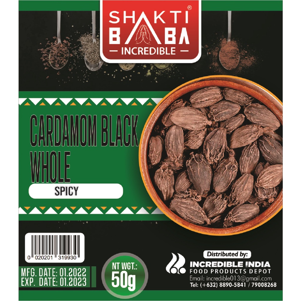 Shakti Baba Cardamom Black Whole 50g | Shopee Philippines