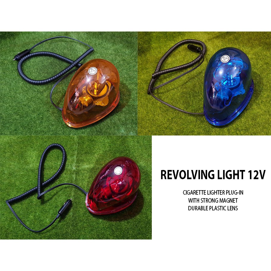Portable Emergency Magnetic Revolving Blinker Light 12v - UniTop