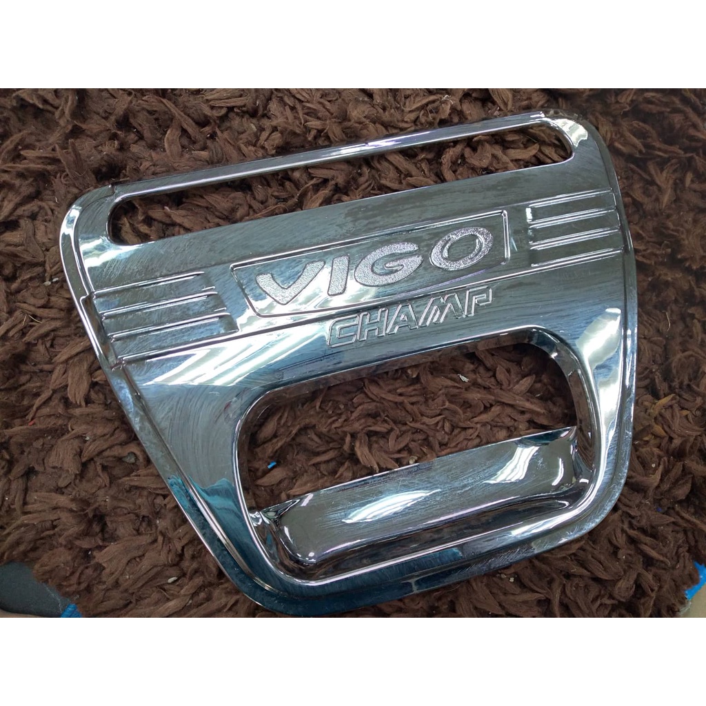 TOYOTA VIGO CHAMP Stylish Chrome Tail Gate Handle Cover with Ready To ...