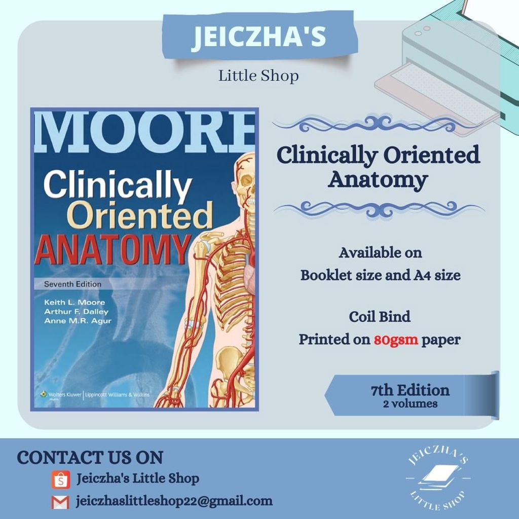 Clinically Oriented Anatomy 7th Edition Shopee Philippines