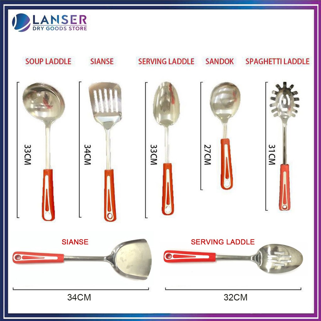 KW stainless steel soup laddle/sianse/serving Laddle/sandok/spaghetti ...