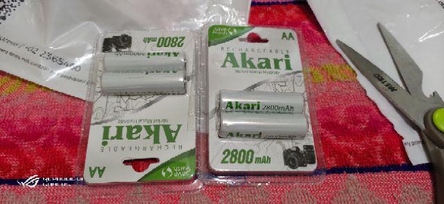 Akari Rechargeable Battery AA (ARB2800MH-BP2) | Shopee Philippines