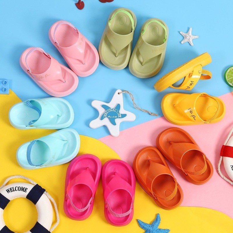 Ams new cute and soft slides for girl babies garterized fitflop ...