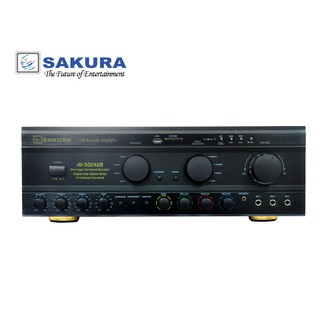 Sakura AV-5024UB Professional Karaoke 600W Amplifier With Bluetooth Or Music Videoke | Shopee ...