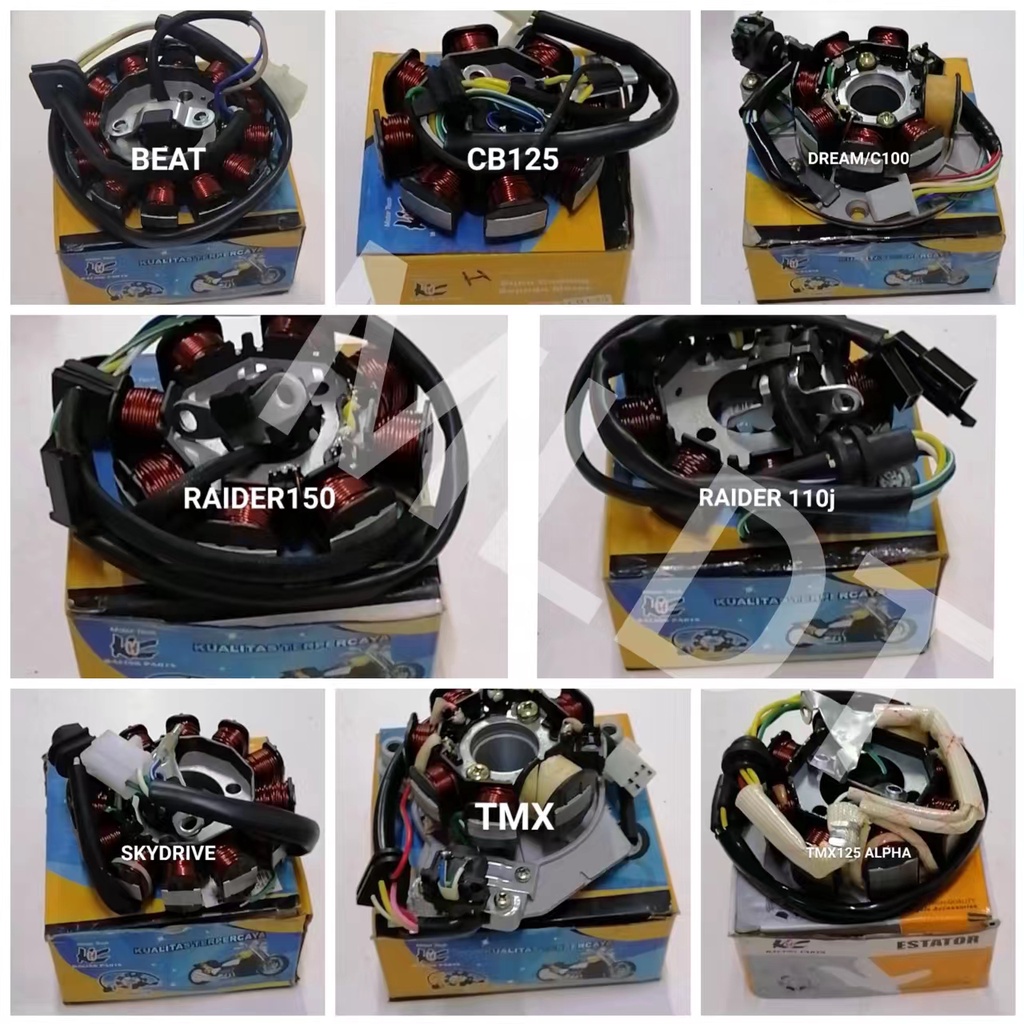 MOTOCYCLE STATOR COIL BEAT/TMX125 ALPHA/SKYDRIVE/TMX/CB125/RAIDER150 ...
