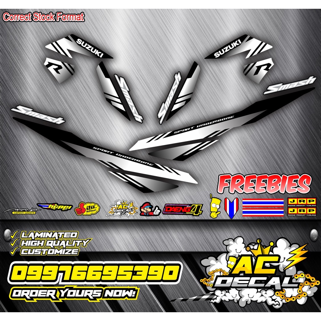 Suzuki Smash 115 2021-2022 Desogm (ACDECAL) | Shopee Philippines