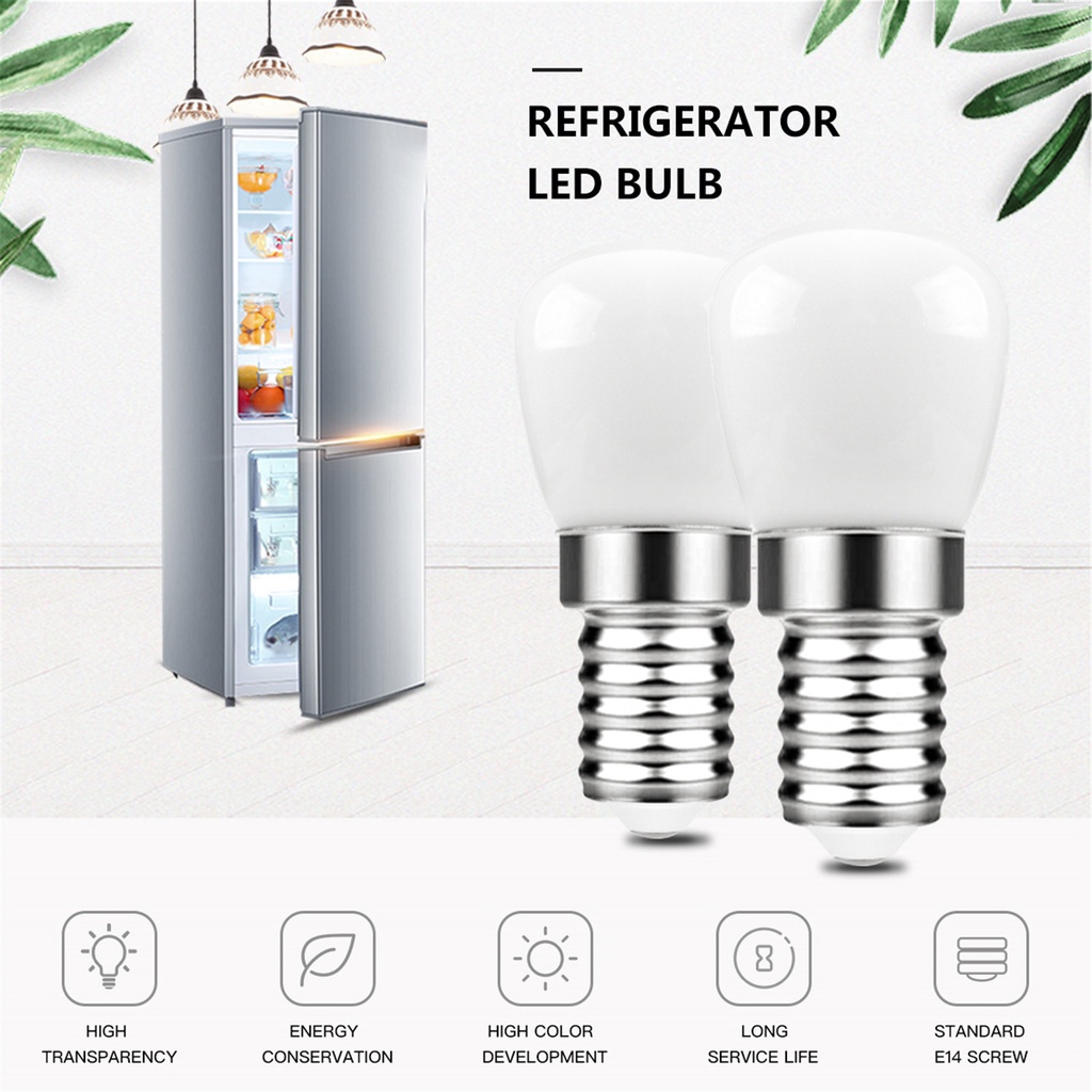 2pcs LED Fridge Light Bulb E14 3W Refrigerator Corn bulb AC 220V LED ...