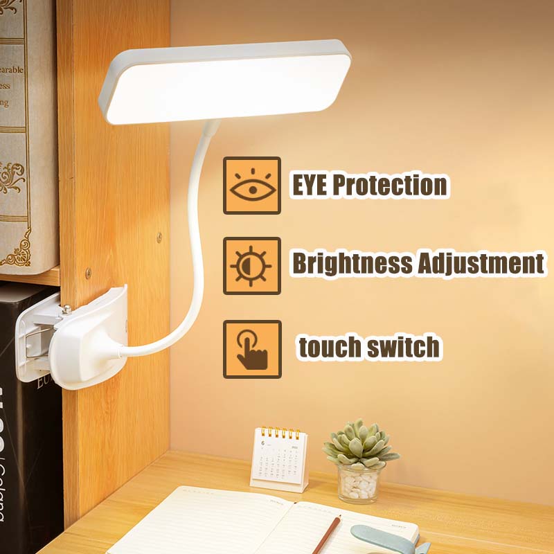 Table lamp folding LED clip table lamp eye protection learning children ...