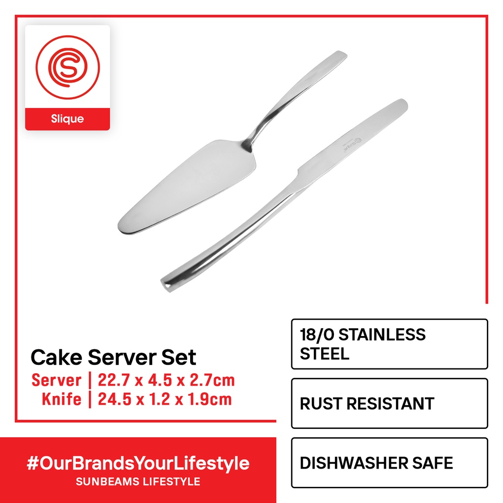 SLIQUE Premium Cake Serving Set Stainless steel Gold Amazing Gift Idea ...