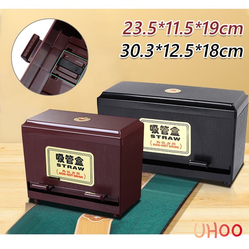 Plastic Straw Dispenser Box Container Storage For Bulk Drinking Straws ...