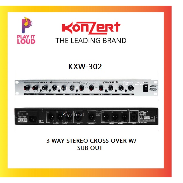 KONZERT KXW302 3-WAY STEREO CROSSOVER PLUS SUBWOOFER | Shopee Philippines