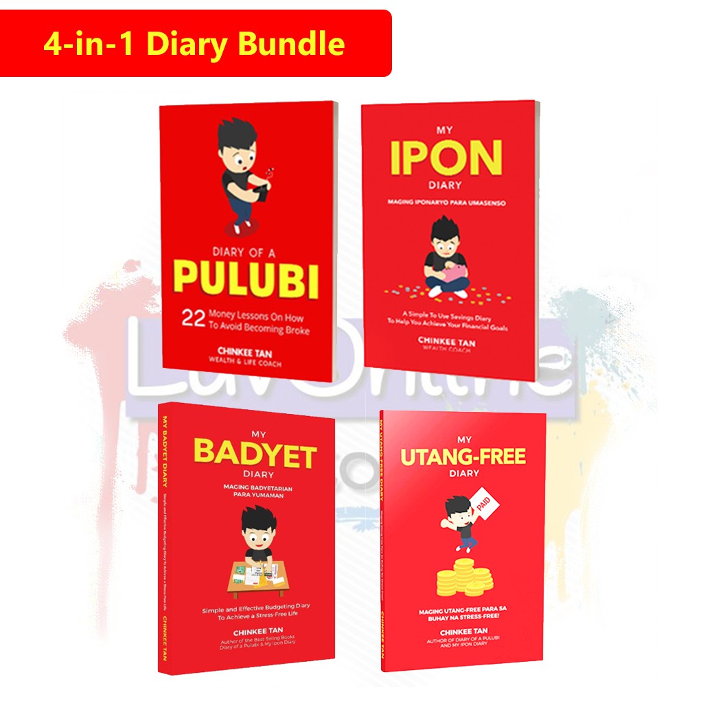 4n1 Diary Bundle Book My IPON PULUBI BADYET at UTANG-FREE Diaries Chinkee Books Self-help Books ...