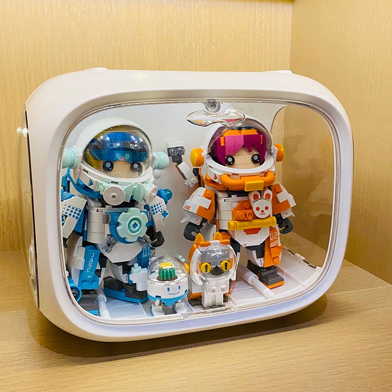 Space Capsule Blind Box Storage Catch Astronaut Building Block Anti ...