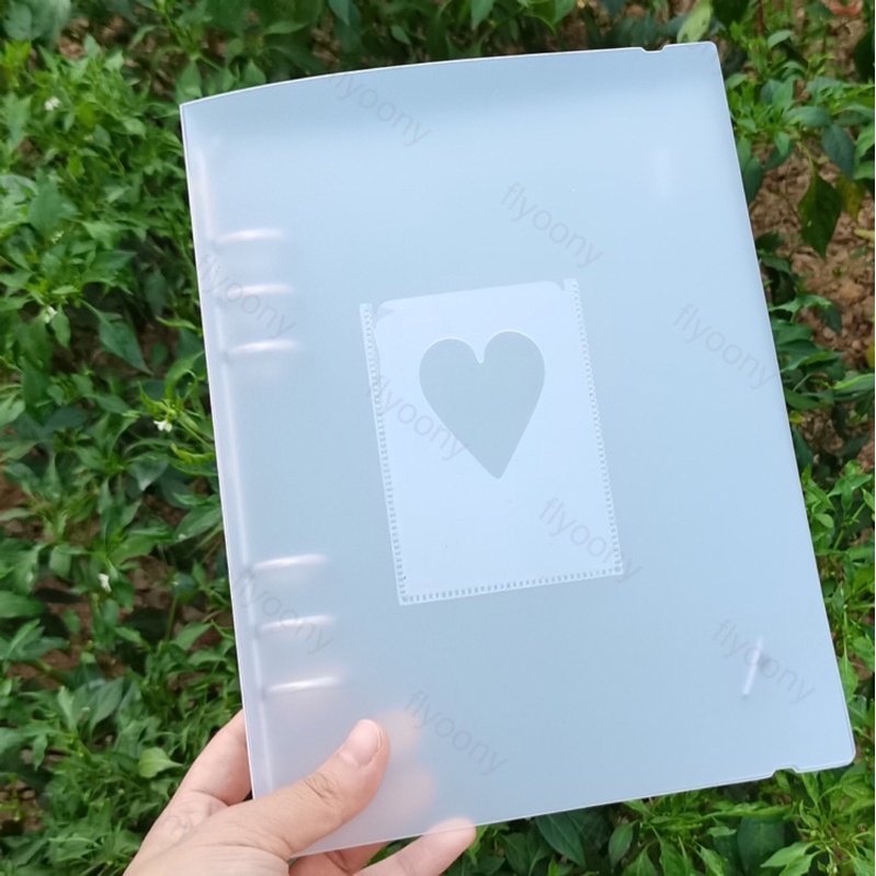 A5 PP Frosted withe Transparent Cover 6-hole folder poker loose-leaf ...
