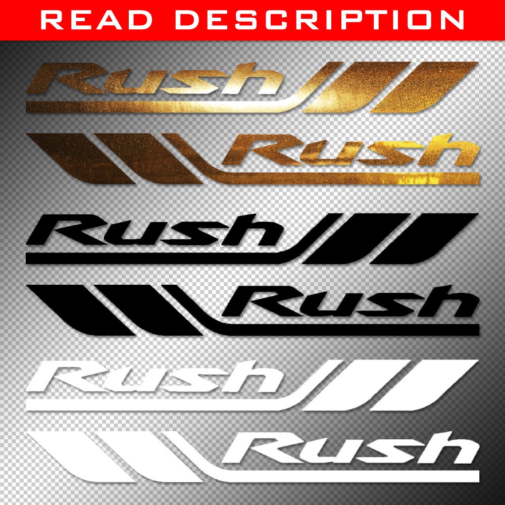 Stickers | 2x Toyota Rush | Logo | Decals | Stripes | Vinyl Weather ...