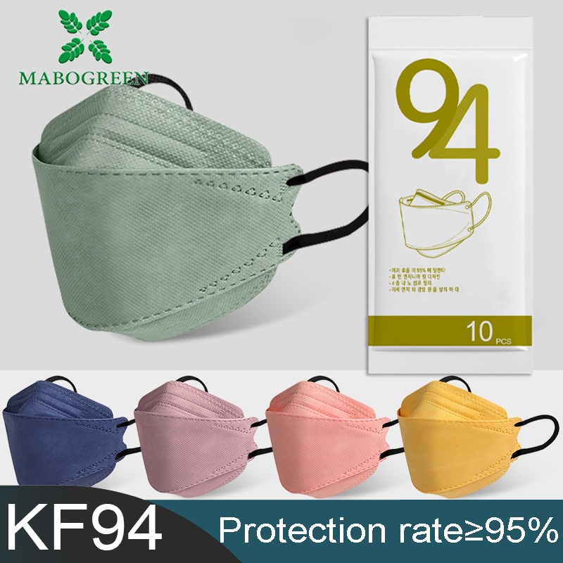 KF94 Mask original 10 pcs korea KF94 Respirator Face Mask Reusable Protect Individually mask ...