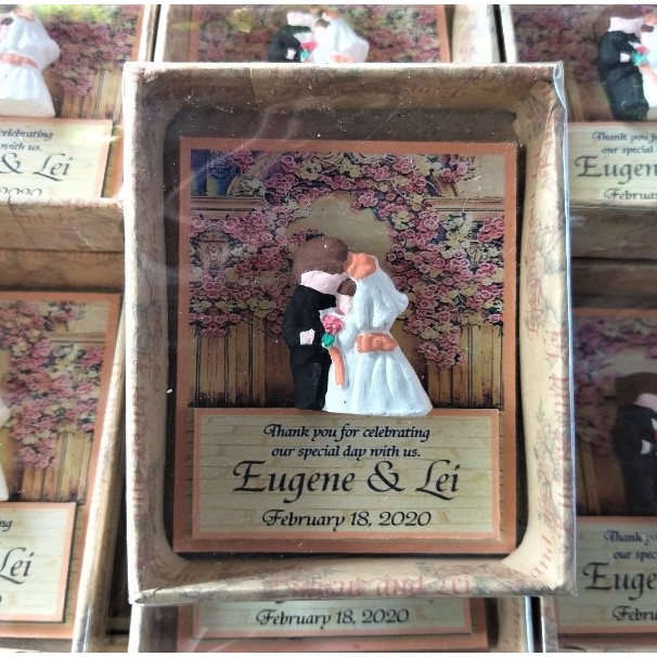 Unique Hand Painted Ref Magnet Wedding Tokens | Shopee Philippines