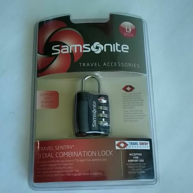 SAMSONITE 3 Dial Combination Lock | Shopee Philippines