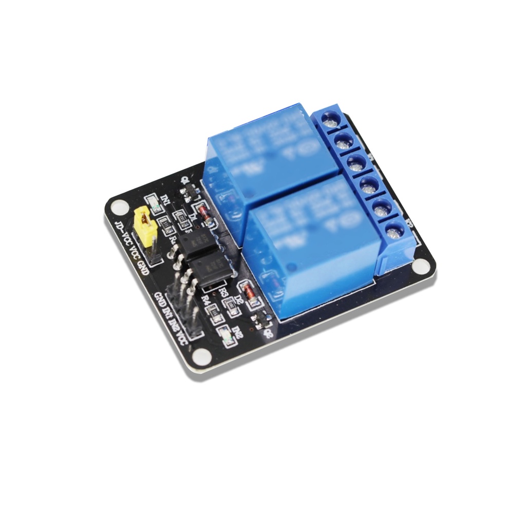 BoonTech 24VDC 2-Way 24VDC Relay Module with Optocoupler Isolation Low ...