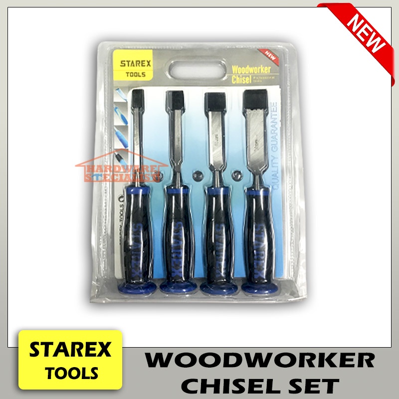 Woodworker Chisel 4pcs Set | Starex Tools Wood Chisel | Shopee Philippines