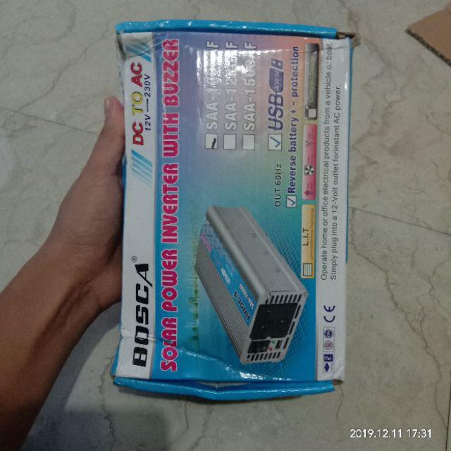 BOSCA 1000W 12V DCTo220-230V AC Car SolarPower Inverter SAA-1000AF ...