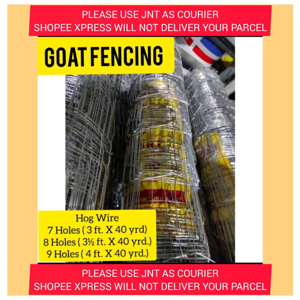 Hog Wire Hogwire Goat Wire 7 Holes , 8 Hole , 9 Holes x 40 yards sold ...