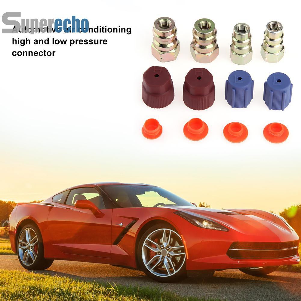 Sup♕car a/c r-12 to r-134a retrofit conversion adapter kit with 7/16 3/ ...