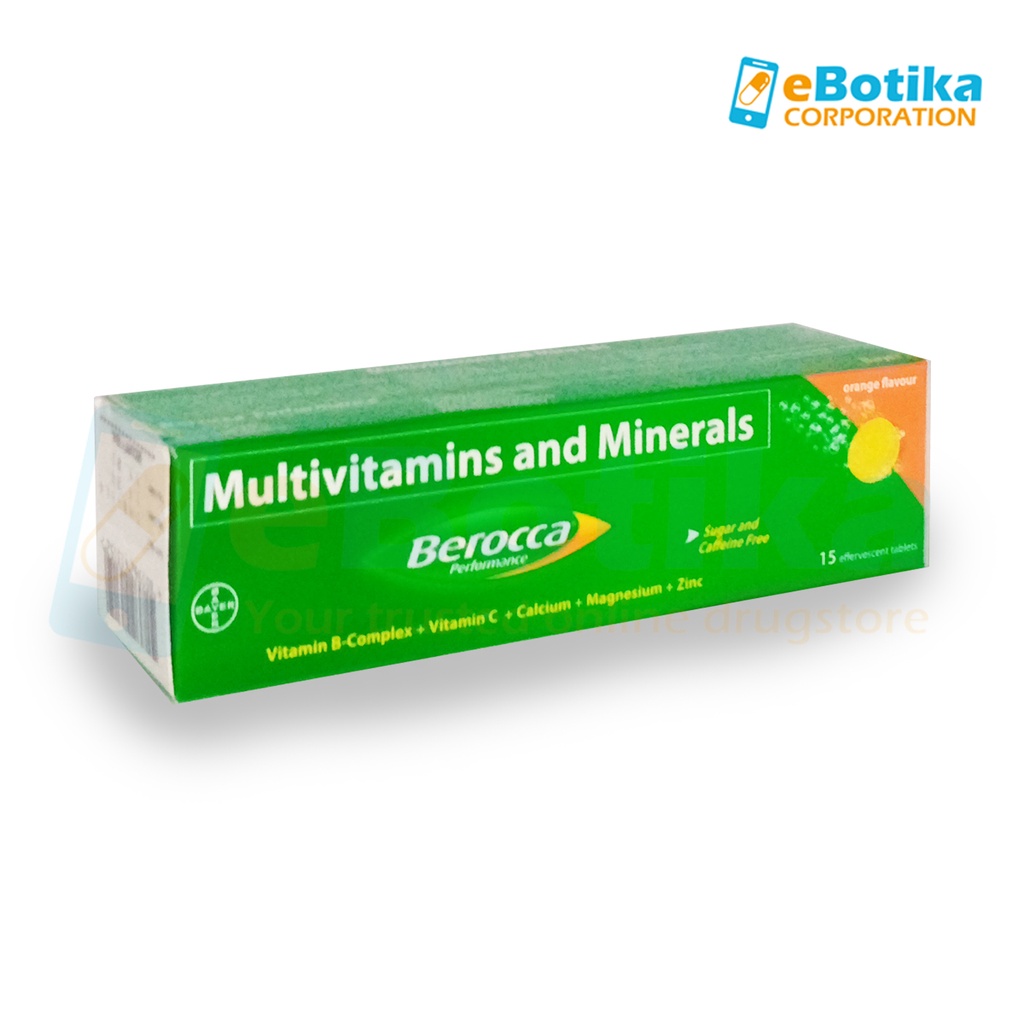 Berocca Multivitamins and Minerals (15pcs Tablets) | Shopee Philippines