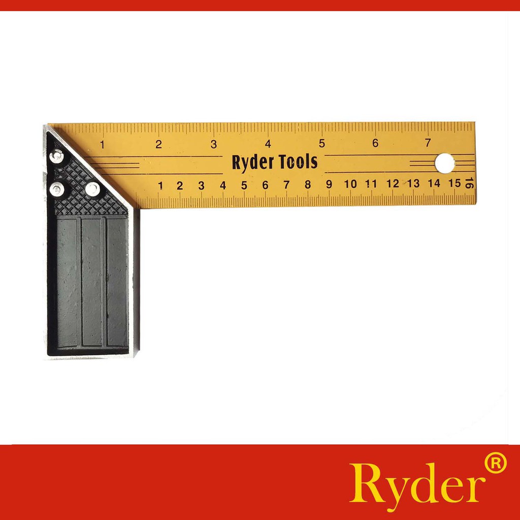 RYDER Tools Carpentry TSquare Angle Ruler Guide (6, 8, 10, 12 inches ...
