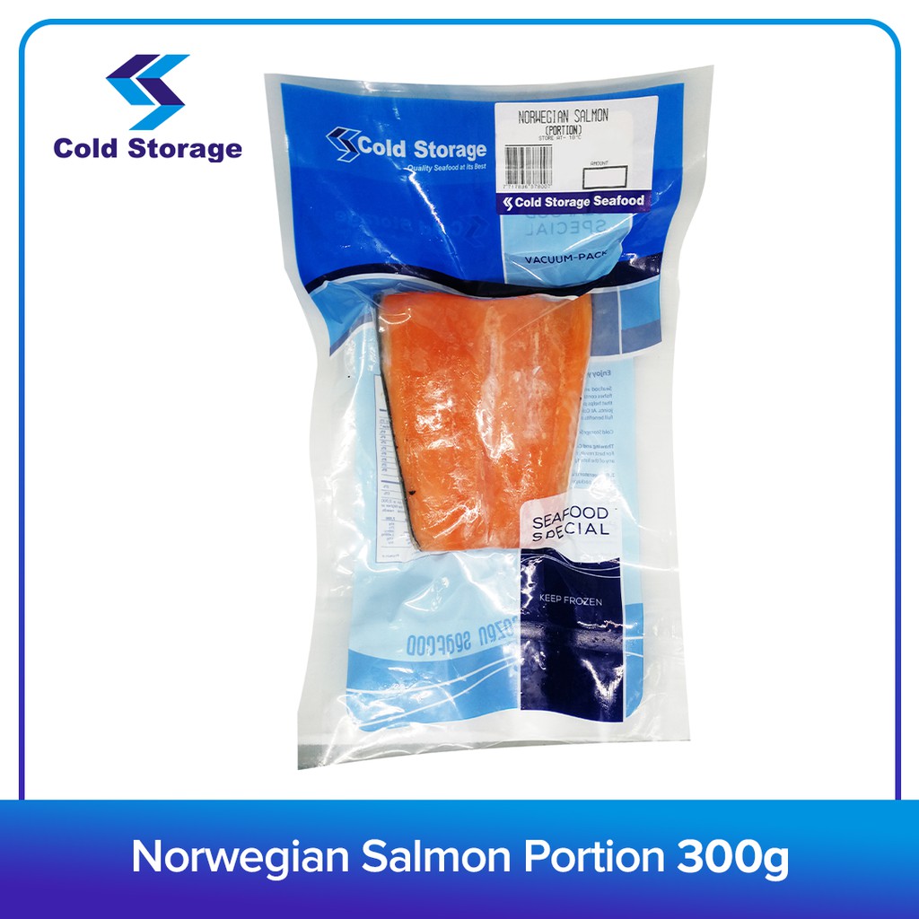 Cold Storage Seafood Frozen Norwegian Salmon Portion 300g | Shopee ...