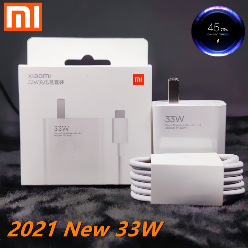 Xiaomi POCO X3 NFC Charger 33W Fast turbo Adapter type C cable For ...
