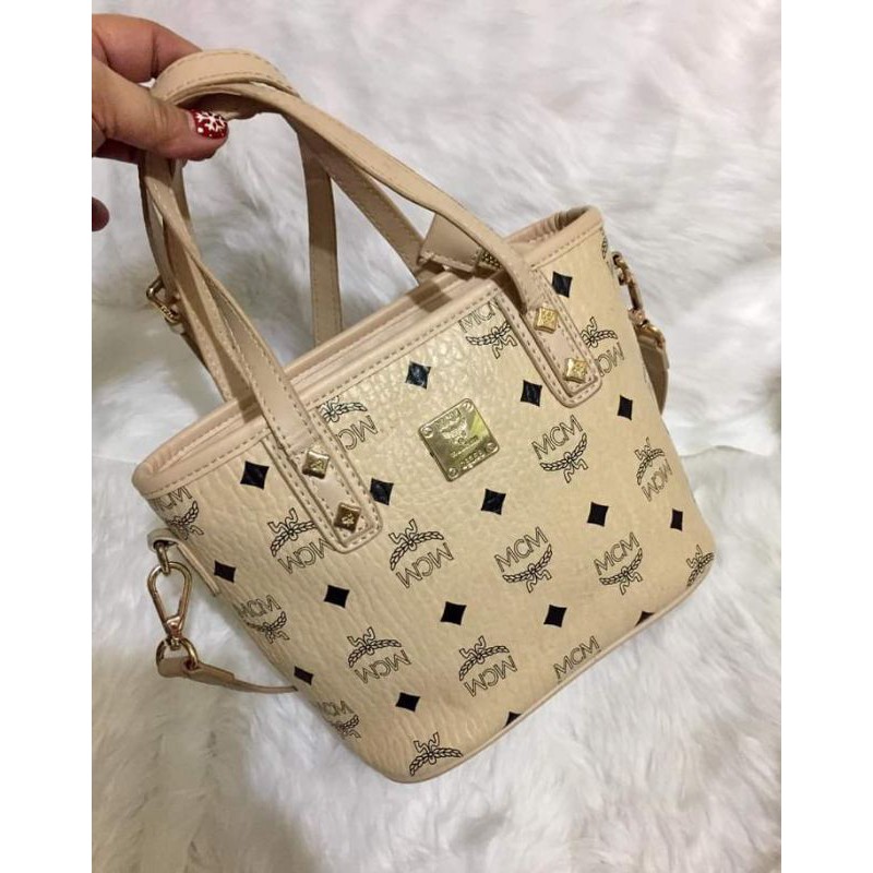 MCM 2Way Bag Cream Medium Shopee Philippines | atelier-yuwa.ciao.jp