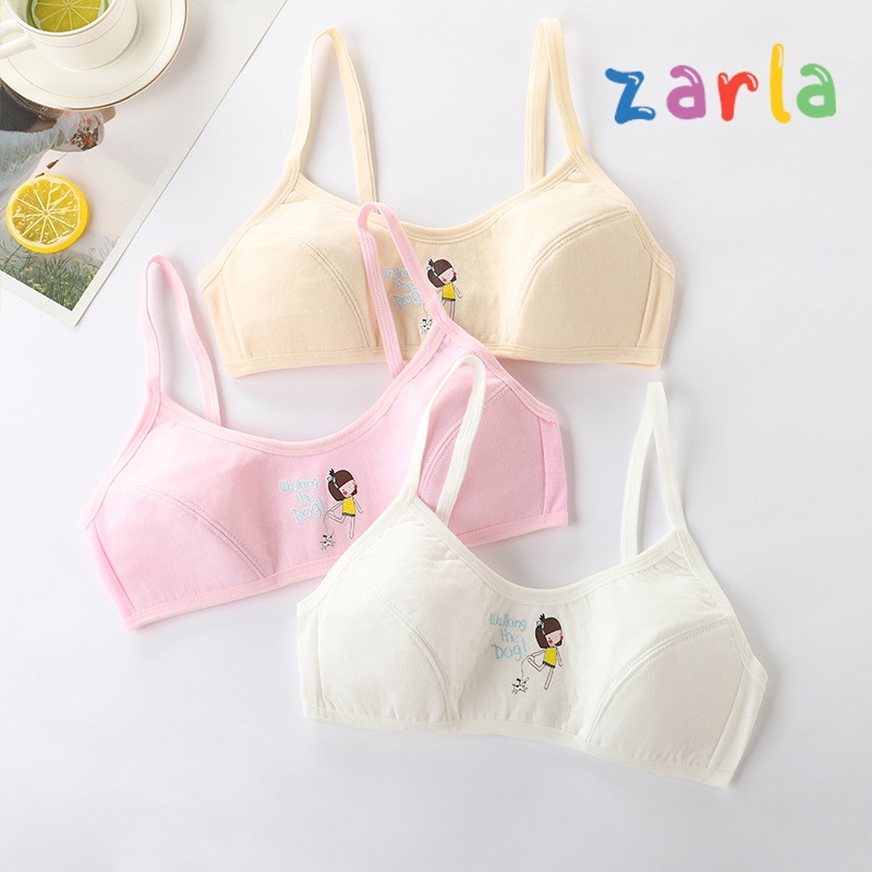 zarla (8-16 Years) Cotton Girls Bra with Pads Kids Bra Students puberty ...