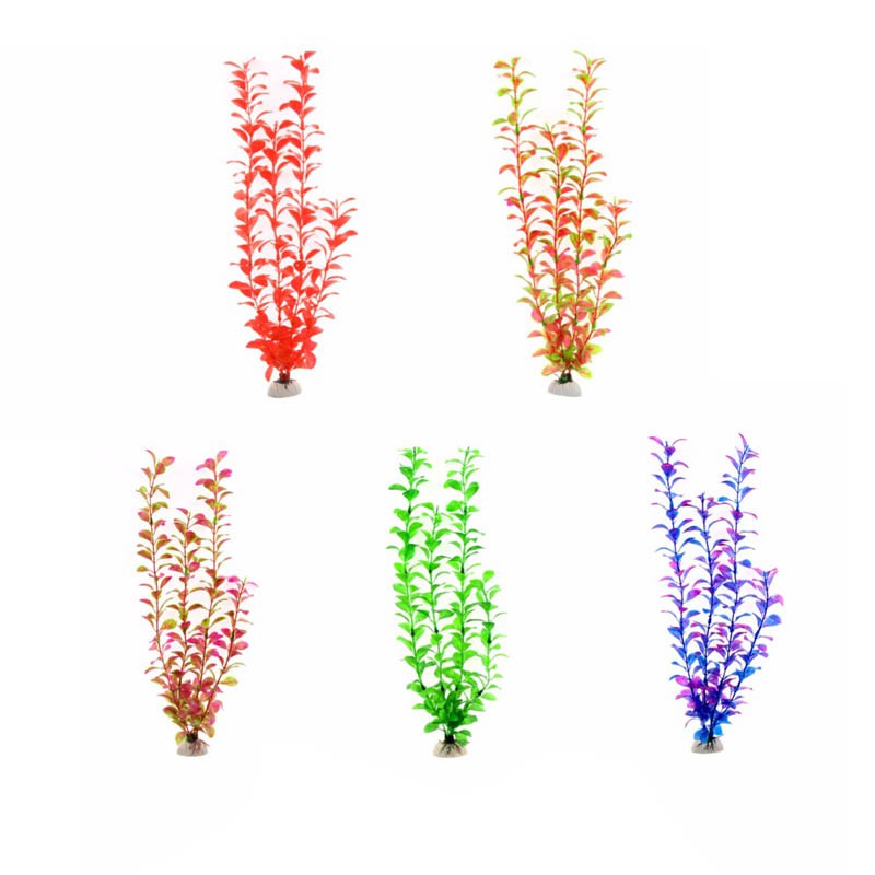 Aquarium Accessories Bionic Aquatic Plant Fish Tank Water Grass 5 ...