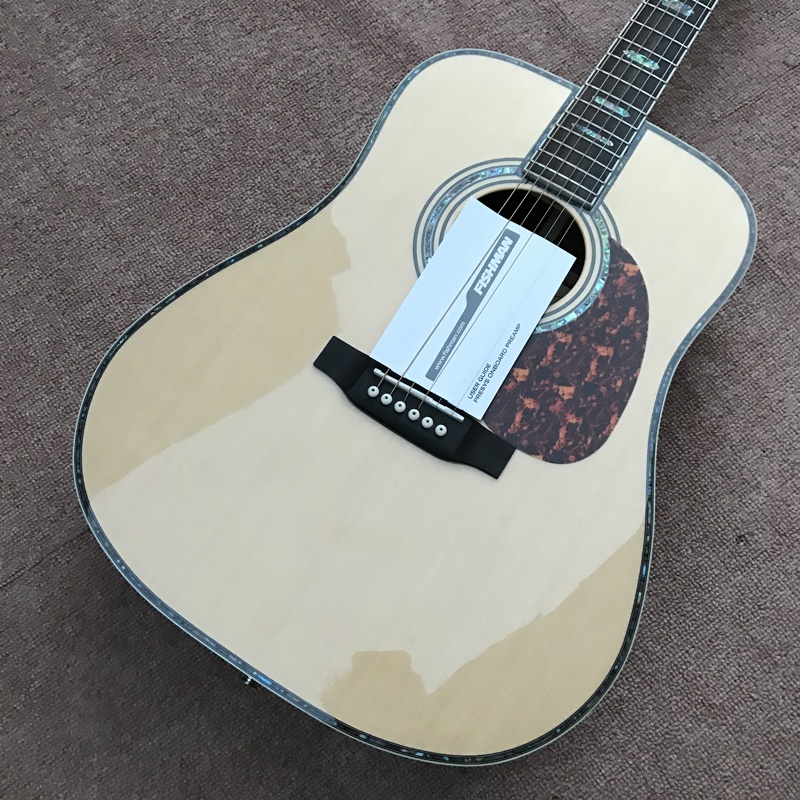 Martin D45 Natural Wood Acoustic Guitar, abalone inlaid, abalone ...
