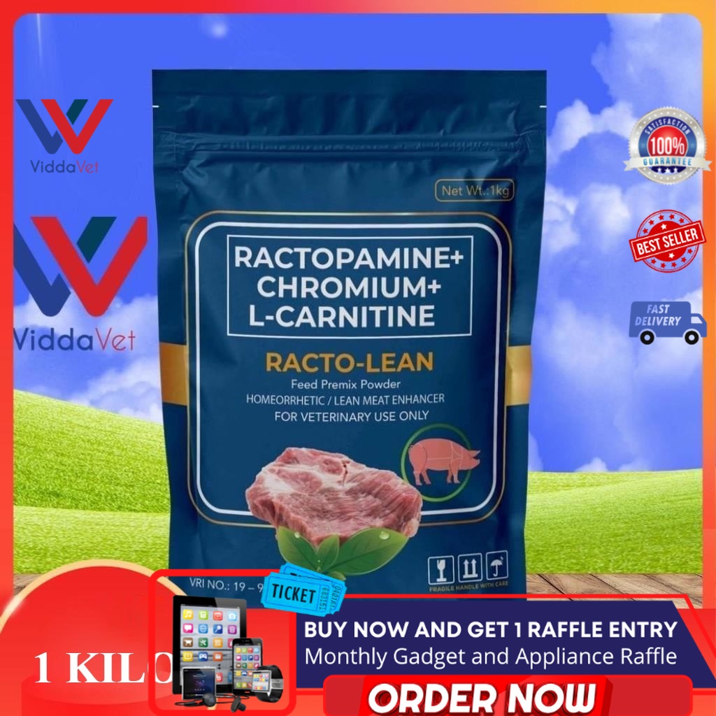 Viddavet - Racto Lean [1kg] Ractopamine+Chromium+L-Carnitine for swine ...