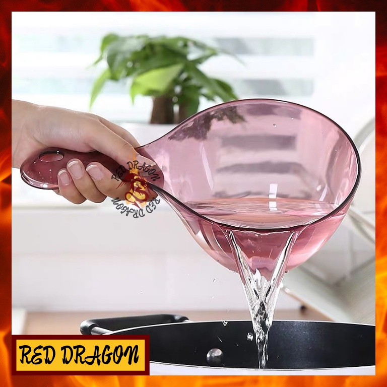 Japanese Water Dipper Clear Tabo Aesthetic Transparent Scooper Bathroom ...