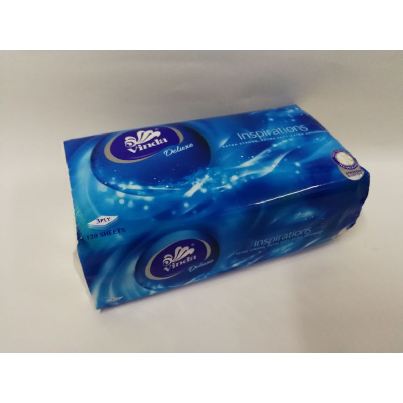 VINDA DELUXE INSPIRATIONS FACIAL TISSUE 120S X1PKT | Shopee Philippines