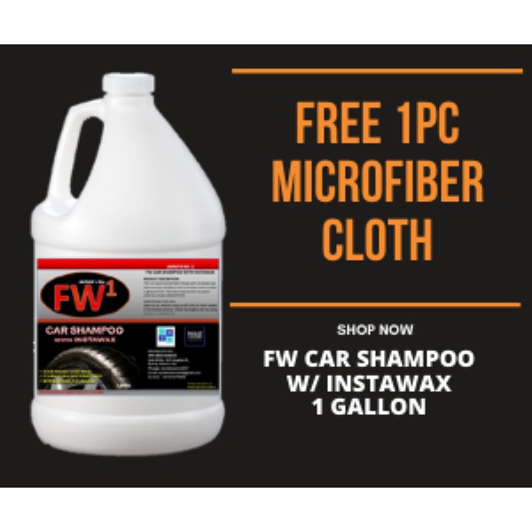 FW CAR SHAMPOO with INSTAWAX 1 GALLON (Auto Wash Wax Carnauba FW1 Armor Turtle Instant Shine ...