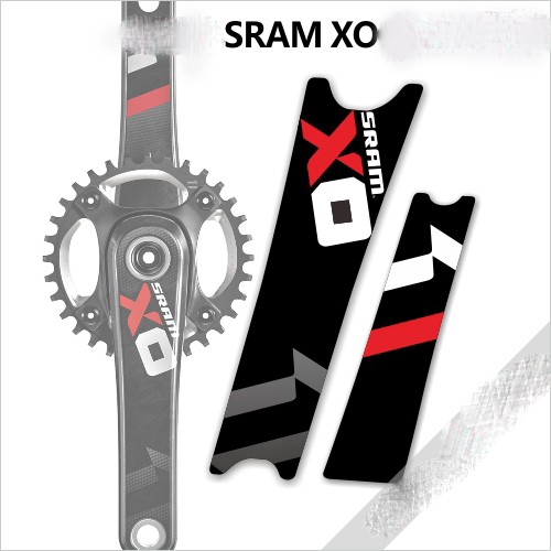 SRAM X0 crank arm protection stickers waterproof vinyl film replacement ...