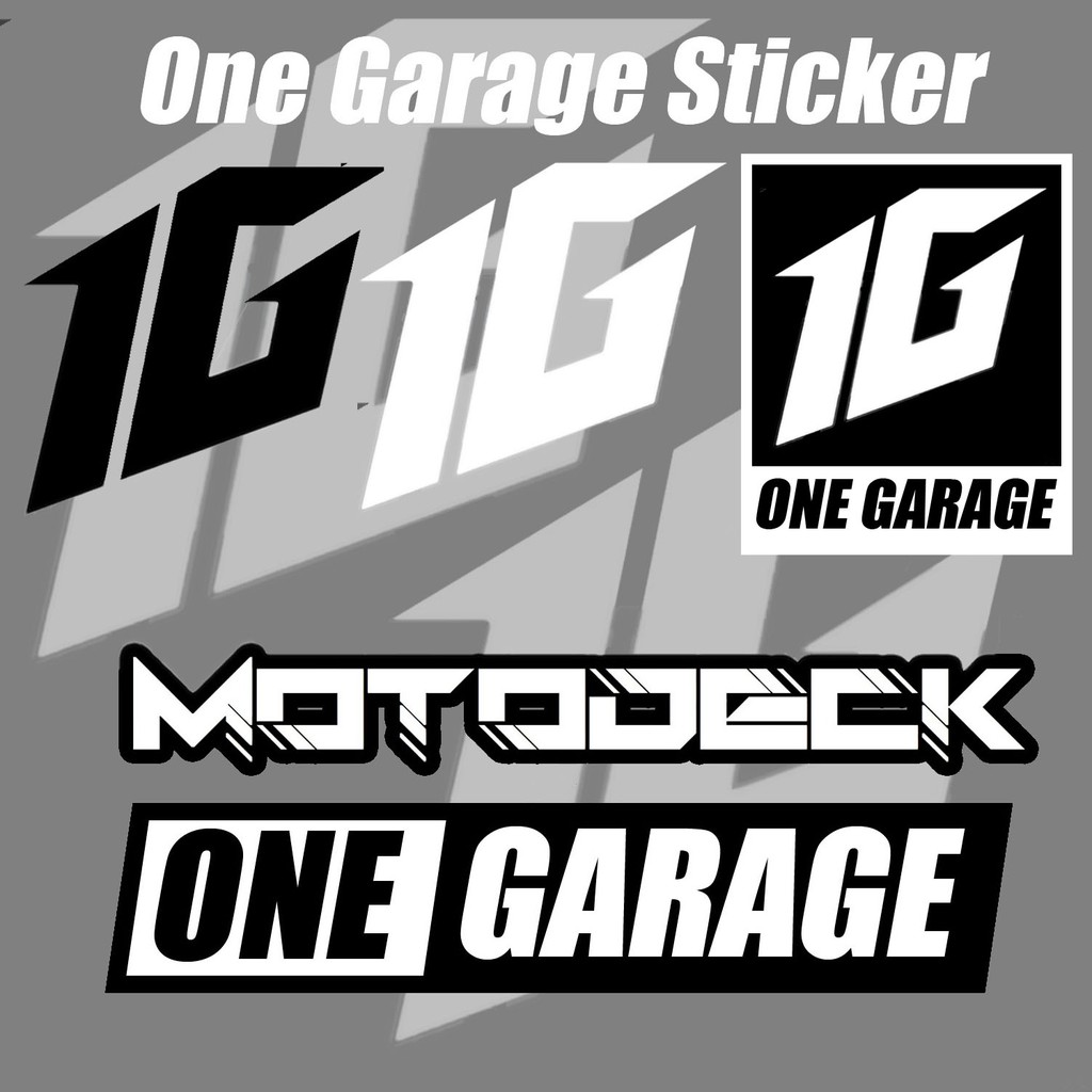 MOTOVLOG 1G MOTODECK ONEGARAGE INSPIRED STICKER FOR MOTOR PART 2 ...
