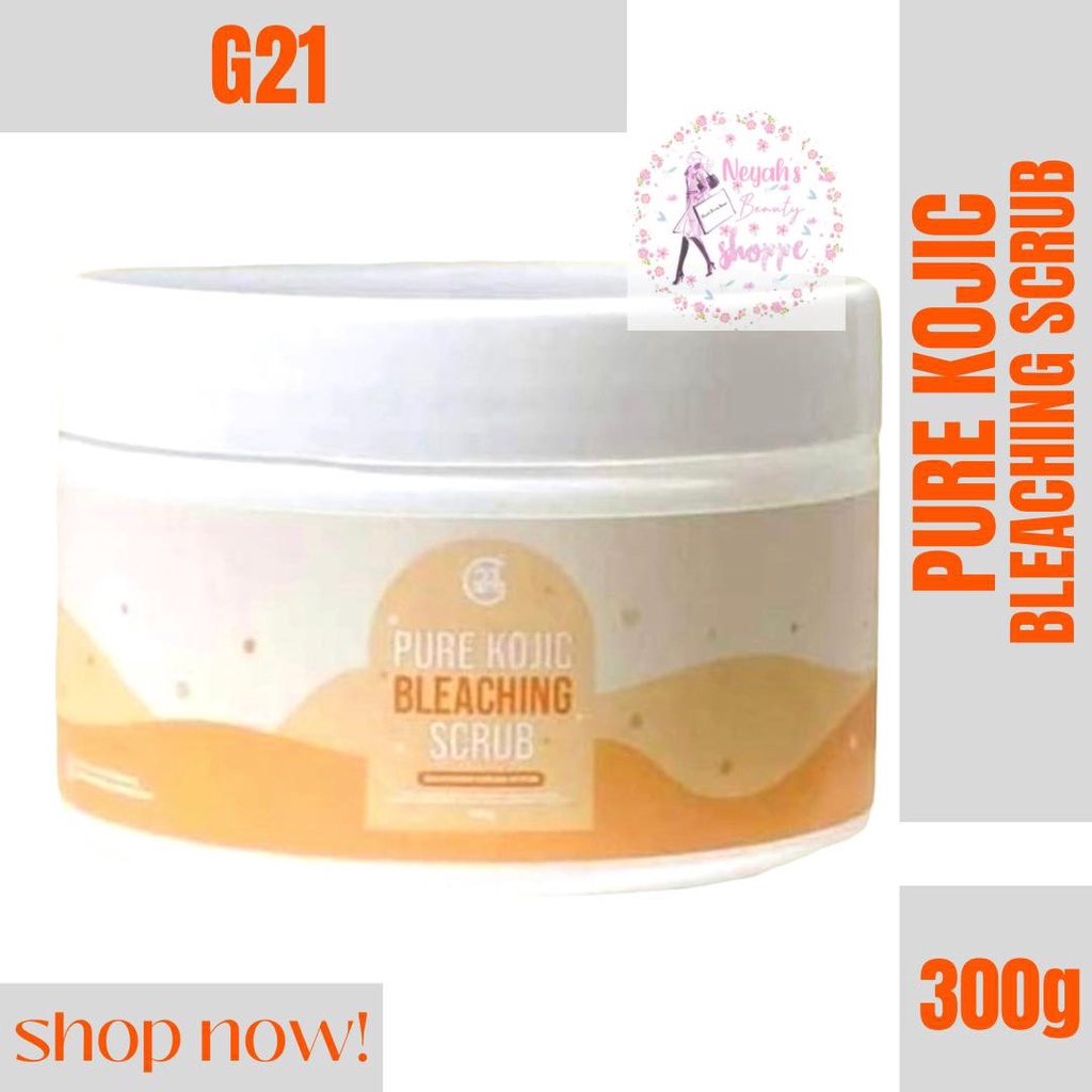 G21 Pure Kojic Bleaching Scrub 300G Intensive Whitening | Shopee ...
