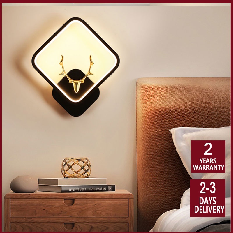Nordic LED Wall Lamp Bedroom Bedside Table Wall Lamp Staircase Aisle ...