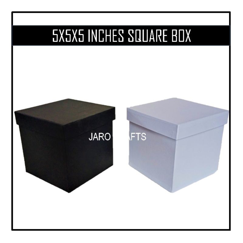 5x5x5 inches Square Hard Gift Box | Shopee Philippines