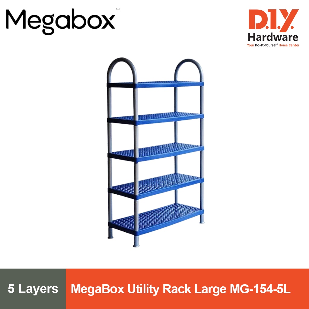 Megabox Shoe Rack 5 Layers (Mg-154-5L) Shoe Rack Organizer | Shopee ...