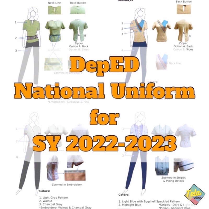 Teaching female set - deped “released: 2021” national uniform for sy ...